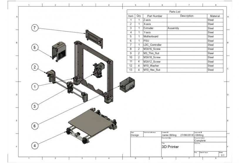 3d Printer Drawing at PaintingValley.com | Explore collection of 3d ...