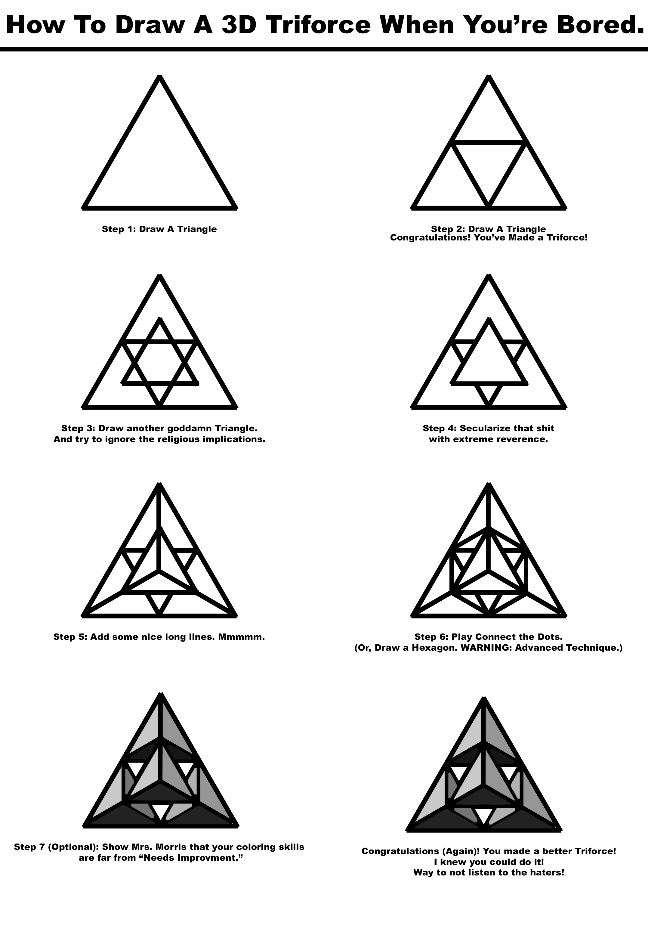 3d Triangle Drawing at PaintingValley.com | Explore collection of 3d ...