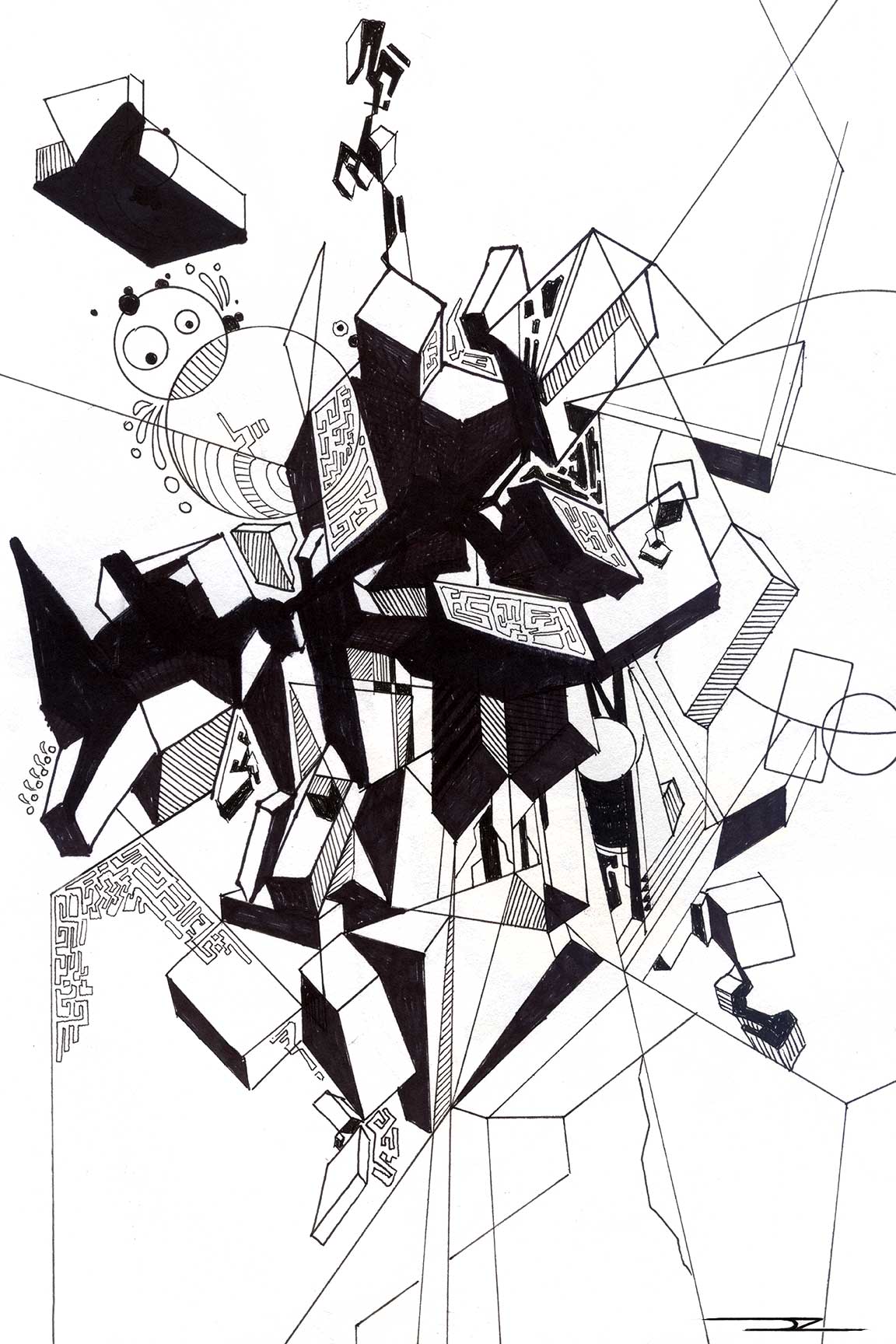 Abstract Art Drawing at PaintingValley.com | Explore collection of ...