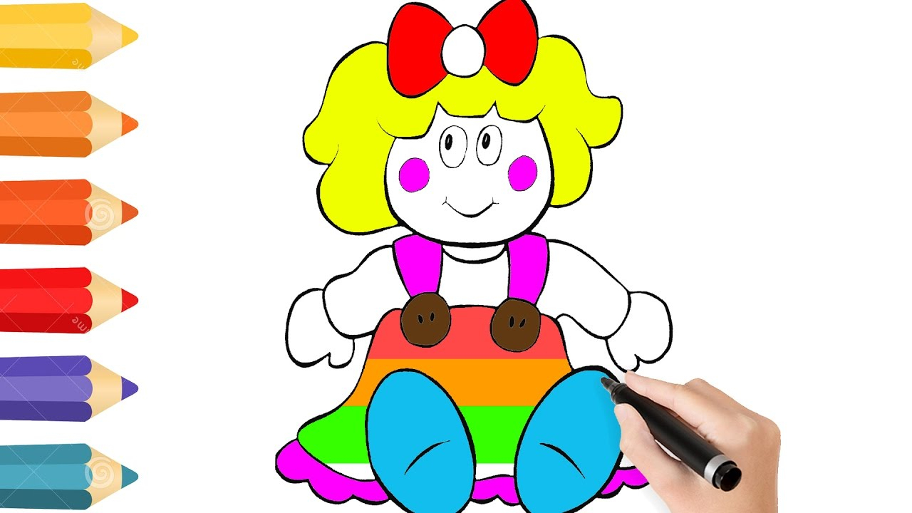Baby Doll Drawing at PaintingValley.com | Explore collection of Baby ...