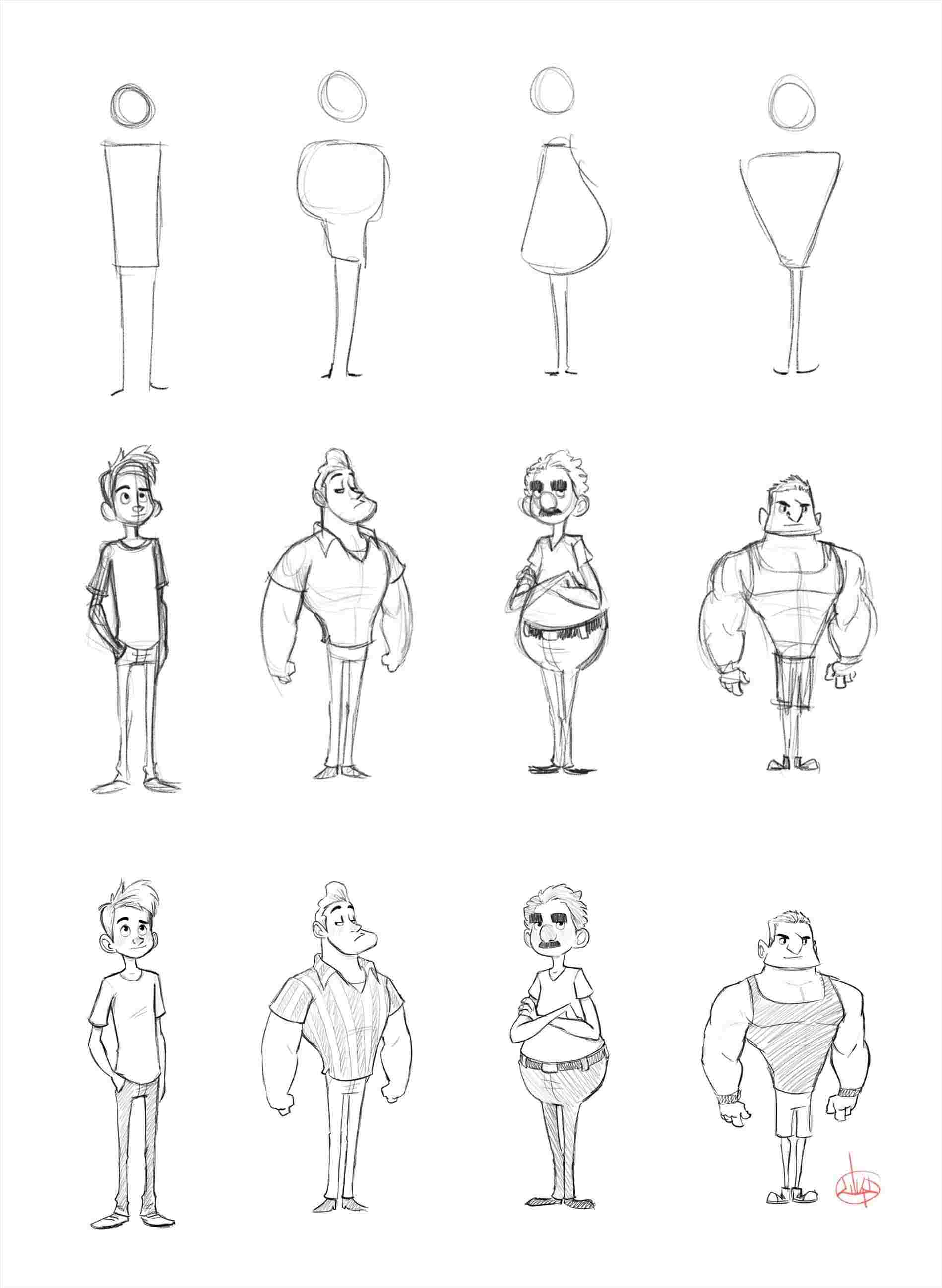 Cartoon Body Drawing at PaintingValley.com | Explore collection of ...