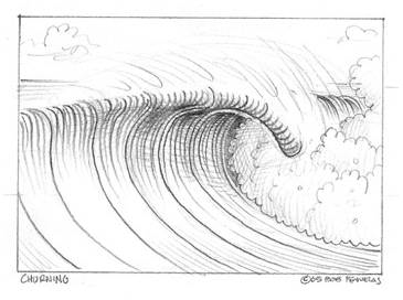 Cartoon Wave Drawing at PaintingValley.com | Explore collection of ...