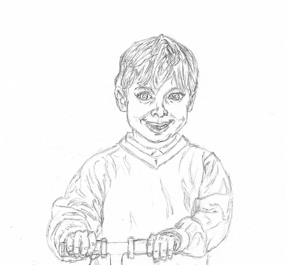 Child Line Drawing at PaintingValley.com | Explore collection of Child ...