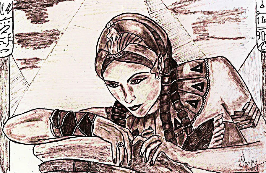 Cleopatra Drawing at PaintingValley.com | Explore collection of ...