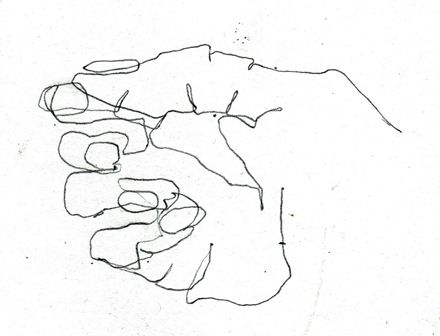 Contour Hand Drawing at PaintingValley.com | Explore collection of ...