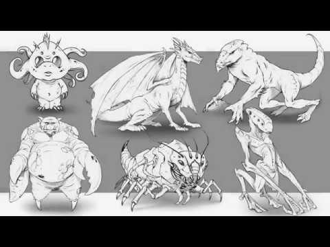 Creature Drawing at PaintingValley.com | Explore collection of Creature ...