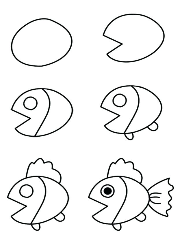 Drawing For Kids Fish at PaintingValley.com | Explore collection of ...