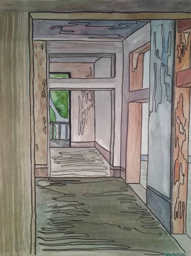 Empty Room Drawing at PaintingValley.com | Explore collection of Empty ...