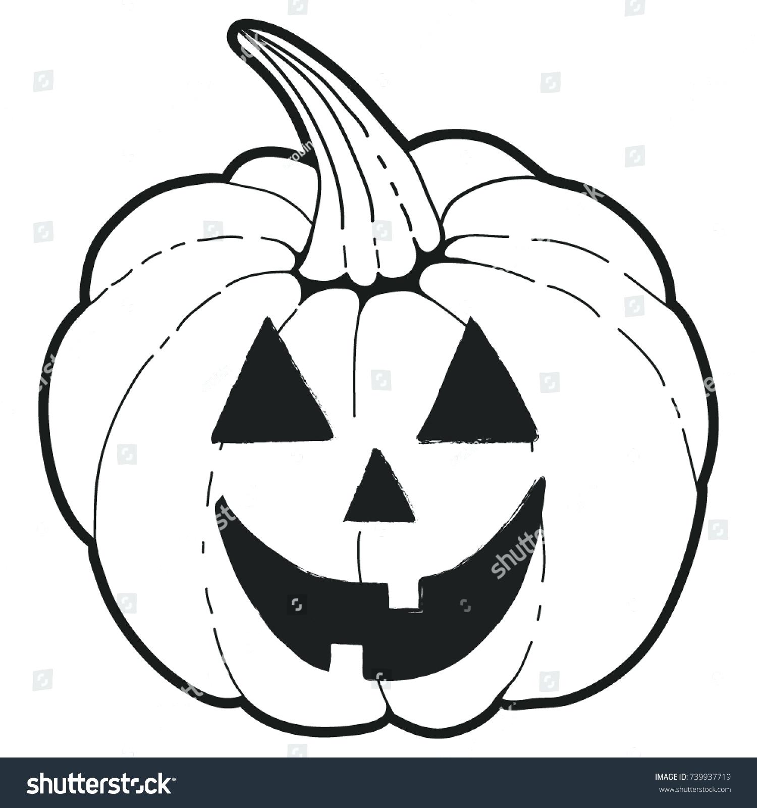 Evil Pumpkin Drawing at PaintingValley.com | Explore collection of Evil ...