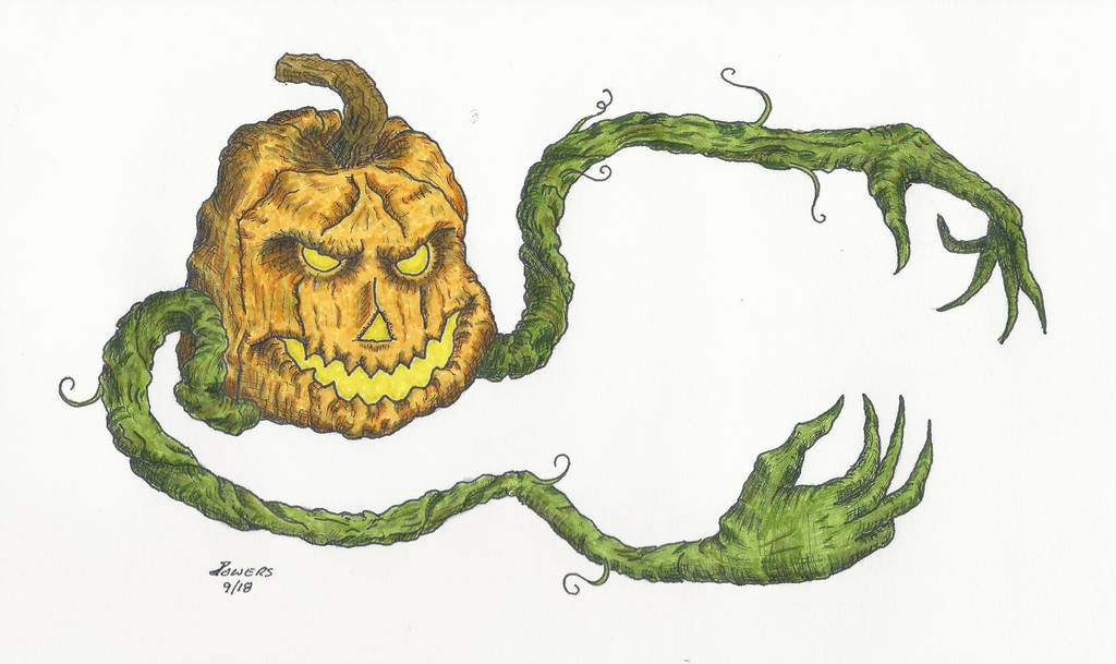 Evil Pumpkin Drawing at PaintingValley.com | Explore collection of Evil ...