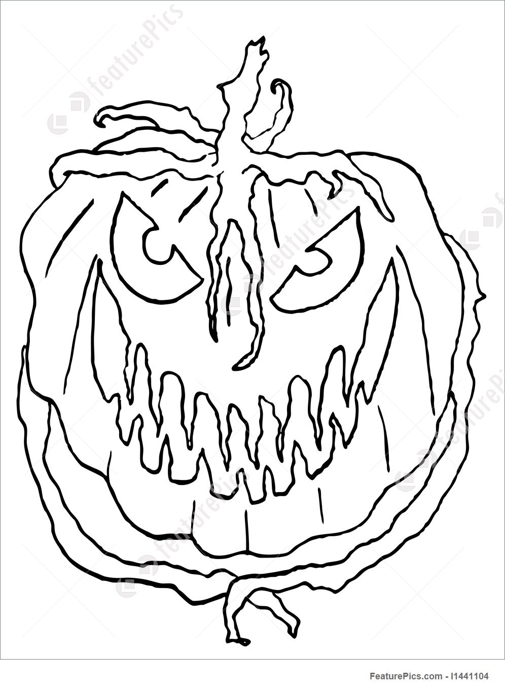 Evil Pumpkin Drawing at PaintingValley.com | Explore collection of Evil ...
