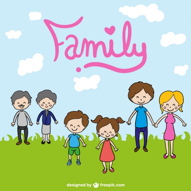 Family Cartoon Drawing at PaintingValley.com | Explore collection of ...