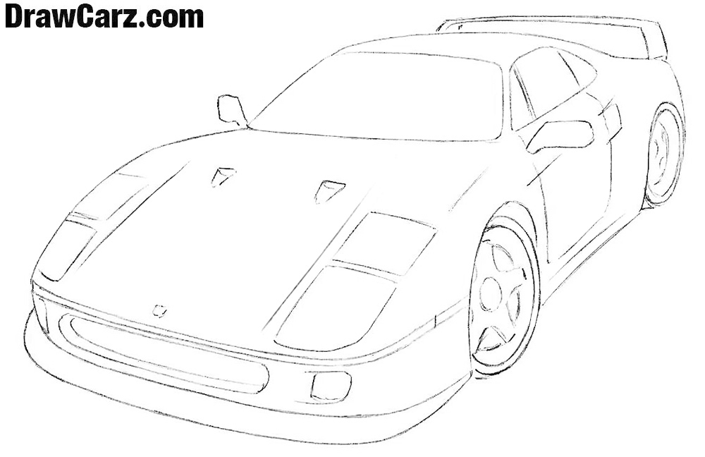 Ferrari Drawing at PaintingValley.com | Explore collection of Ferrari ...