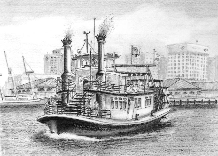 Ferry Drawing at PaintingValley.com | Explore collection of Ferry Drawing