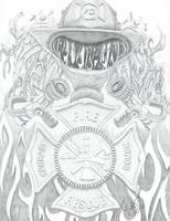 Firefighter Drawing at PaintingValley.com | Explore collection of ...