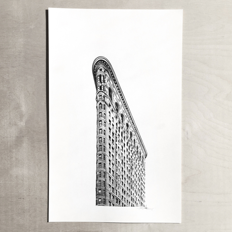 Flatiron Building Drawing at PaintingValley.com | Explore collection of ...