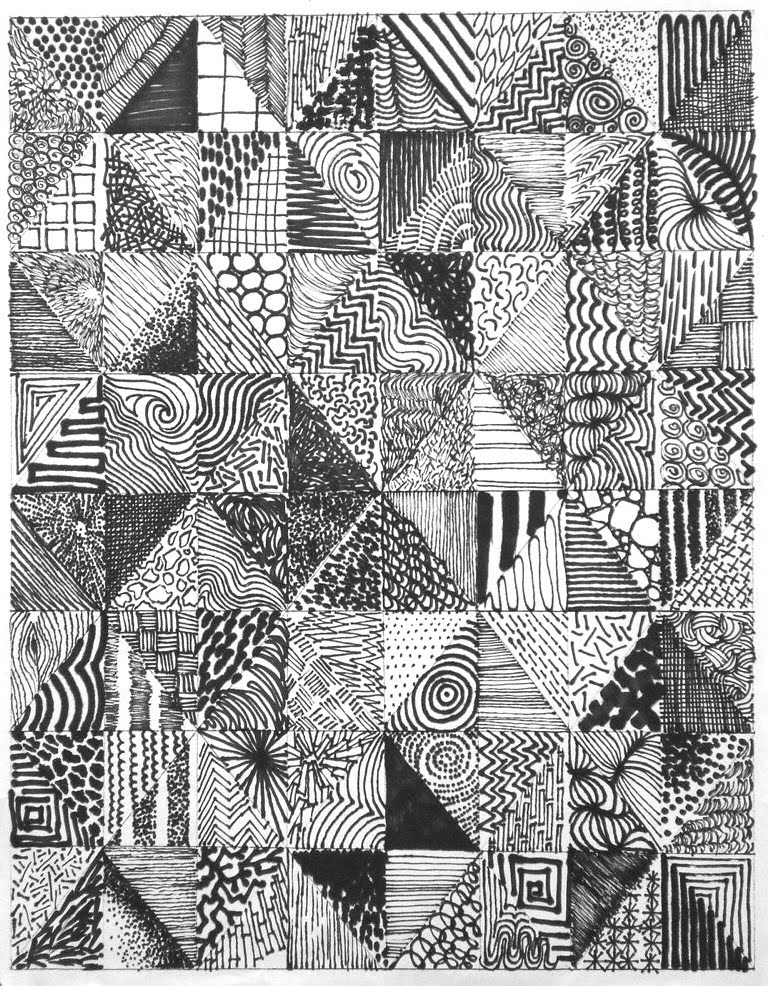 Grid Pattern Drawing at PaintingValley.com | Explore collection of Grid ...