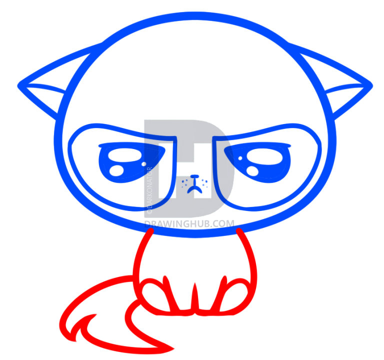 Grumpy Cat Drawing at PaintingValley.com | Explore collection of Grumpy ...