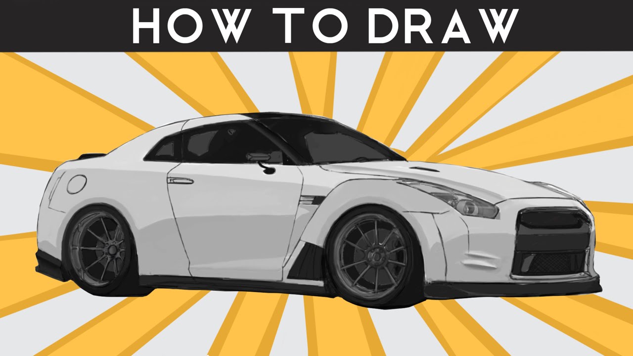 Gtr R35 Drawing at PaintingValley.com | Explore collection of Gtr R35 Drawing