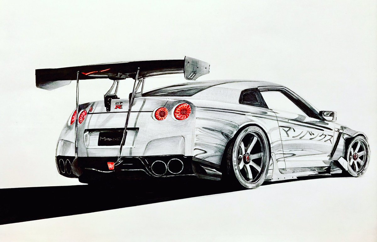 Gtr R35 Drawing at PaintingValley.com | Explore collection of Gtr R35 Drawing