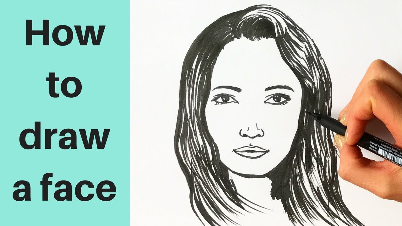 How Drawing A Face Youtube at PaintingValley.com | Explore collection ...