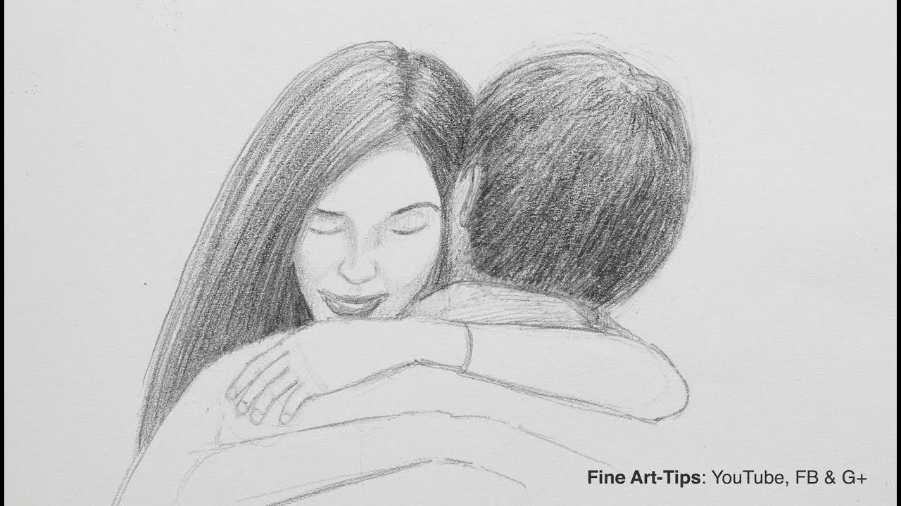 Hug Drawing at PaintingValley.com | Explore collection of Hug Drawing