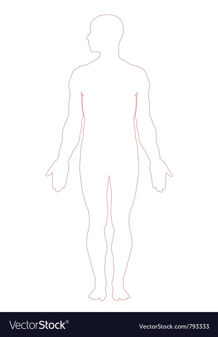 Human Outline Drawing at PaintingValley.com | Explore collection of ...