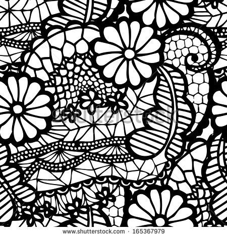 Lace Pattern Drawing at PaintingValley.com | Explore collection of Lace ...