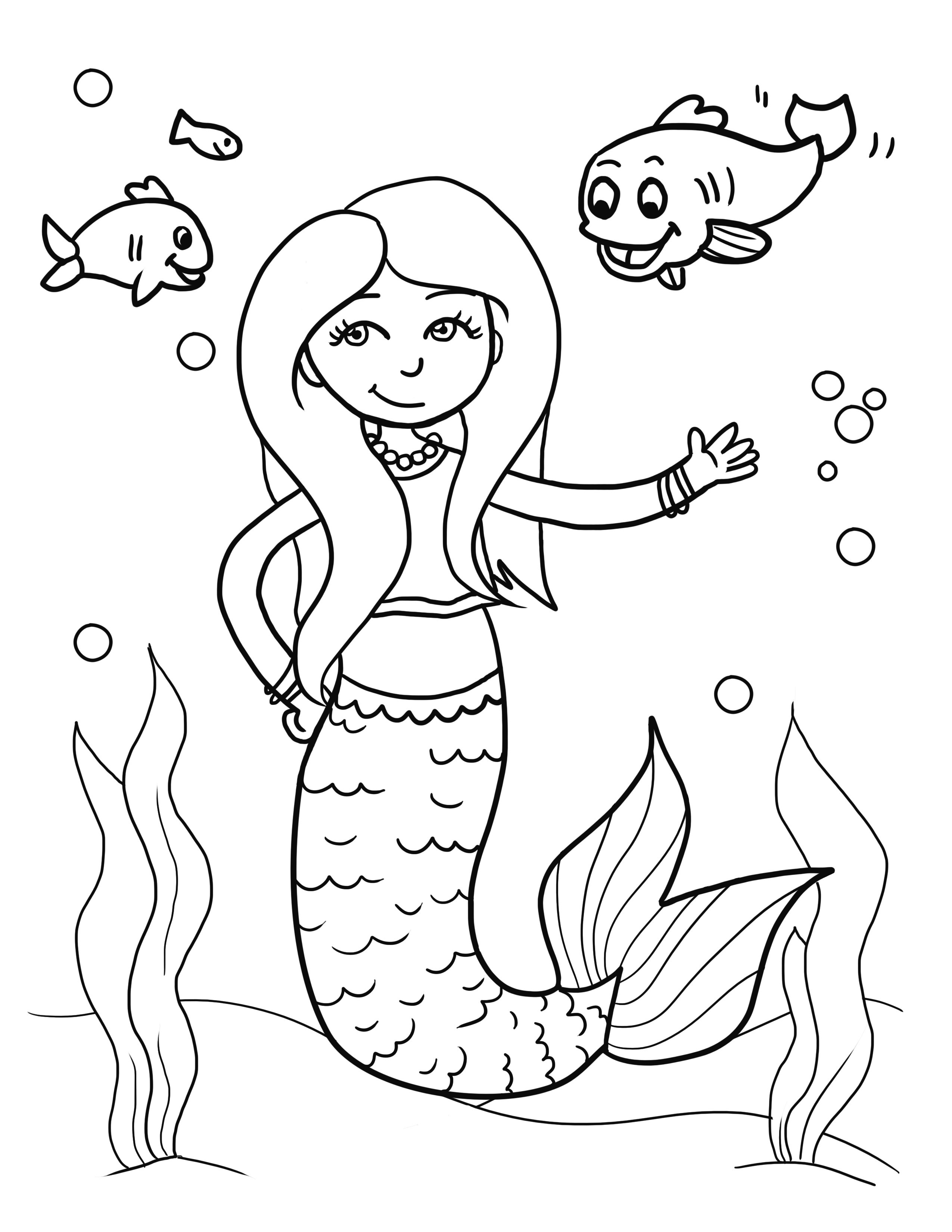 Mermaid Drawing For Kids At PaintingValley Explore Collection Of Mermaid Drawing For Kids At PaintingValley Explore Collection Of