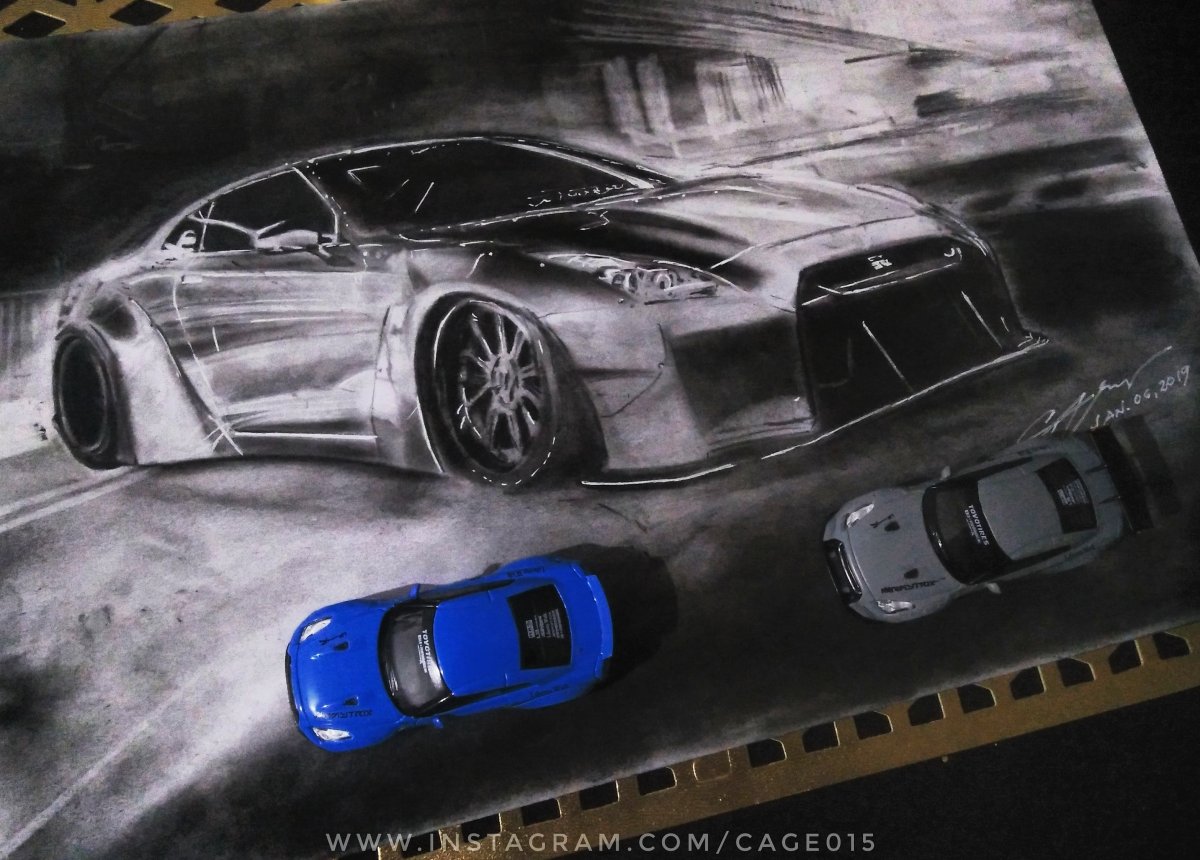 Nissan Gtr R35 Drawing at PaintingValley.com | Explore collection of Nissan Gtr R35 Drawing