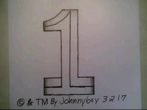 Number One Drawing at PaintingValley.com | Explore collection of Number ...