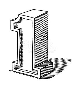 Number One Drawing at PaintingValley.com | Explore collection of Number ...