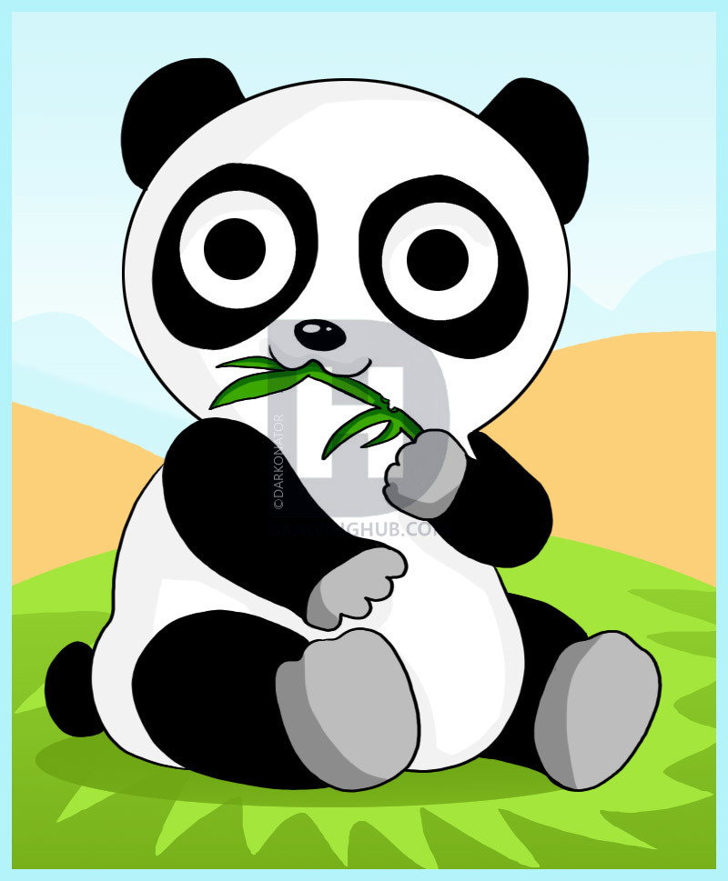 Panda Bear Drawing at PaintingValley.com | Explore collection of Panda ...