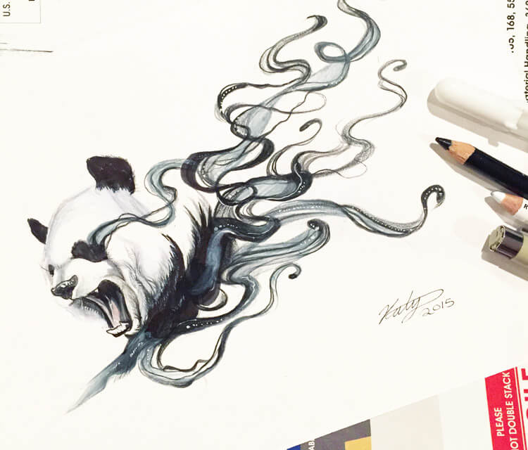 Panda Drawing Images at PaintingValley.com | Explore collection of ...