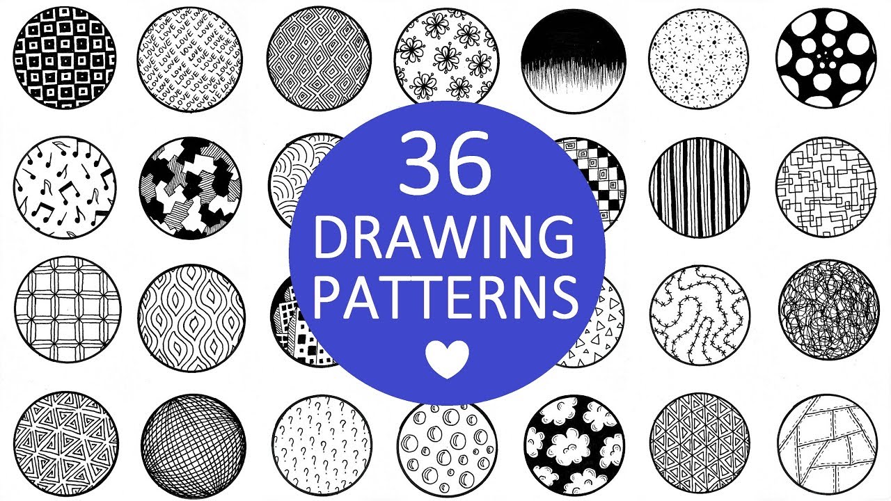 Patterns Drawing at PaintingValley.com | Explore collection of Patterns ...