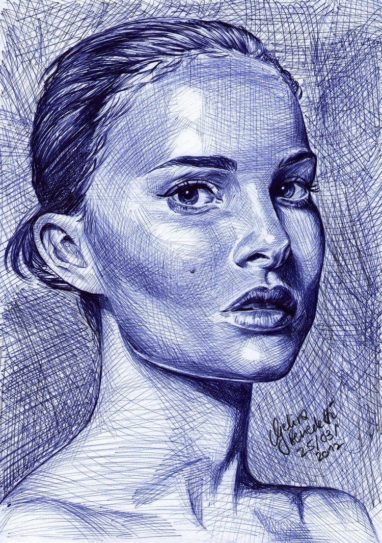 Pen Portrait Drawing at PaintingValley.com | Explore collection of Pen ...