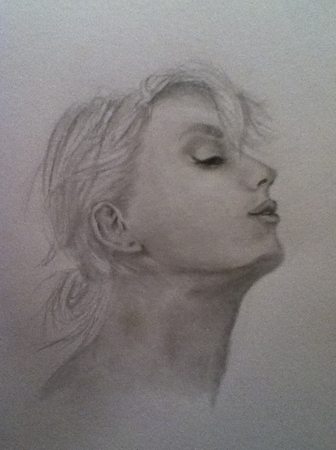 Realistic Drawing Of A Person at PaintingValley.com | Explore ...