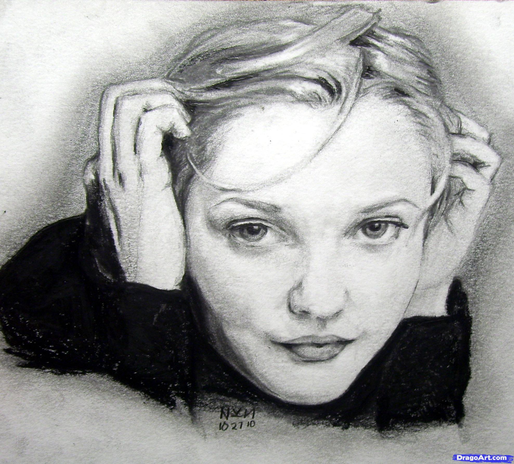 Realistic Face Drawing at PaintingValley.com | Explore collection of ...