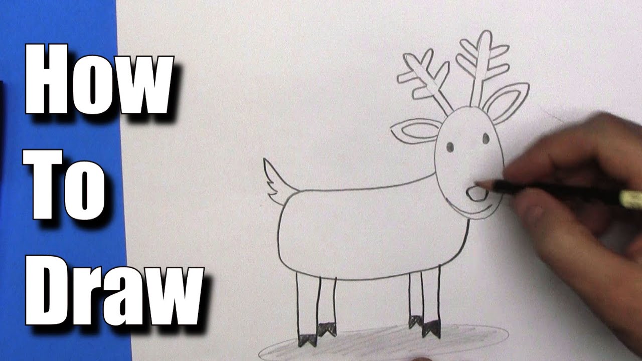 Reindeer Directed Drawing at PaintingValley.com | Explore collection of ...
