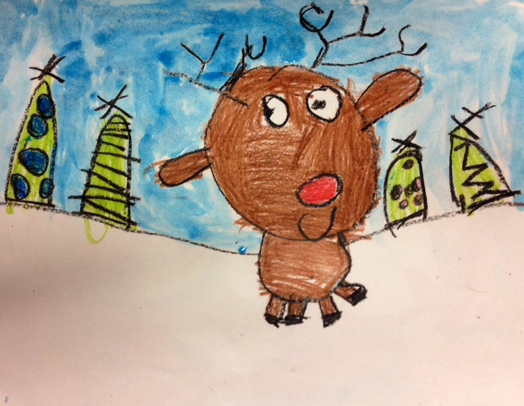 Reindeer Directed Drawing at PaintingValley.com | Explore collection of ...