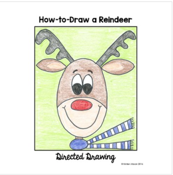 Reindeer Directed Drawing at PaintingValley.com | Explore collection of ...