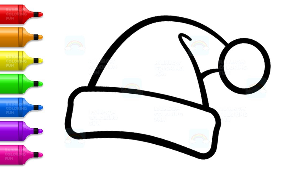 Santa Hat Drawing at PaintingValley.com | Explore collection of Santa ... Santa Hat Drawing at PaintingValley.com | Explore collection of Santa ...
