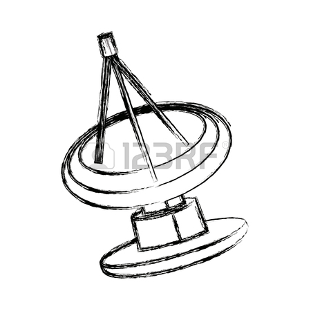 Satellite Dish Drawing at PaintingValley.com | Explore collection of ...