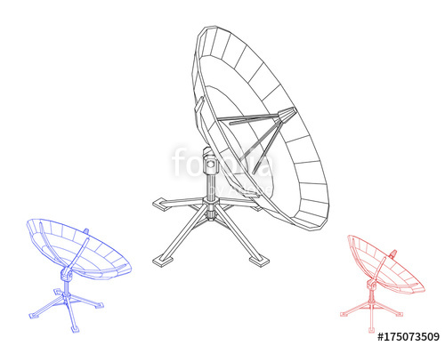 Satellite Dish Drawing at PaintingValley.com | Explore collection of ...