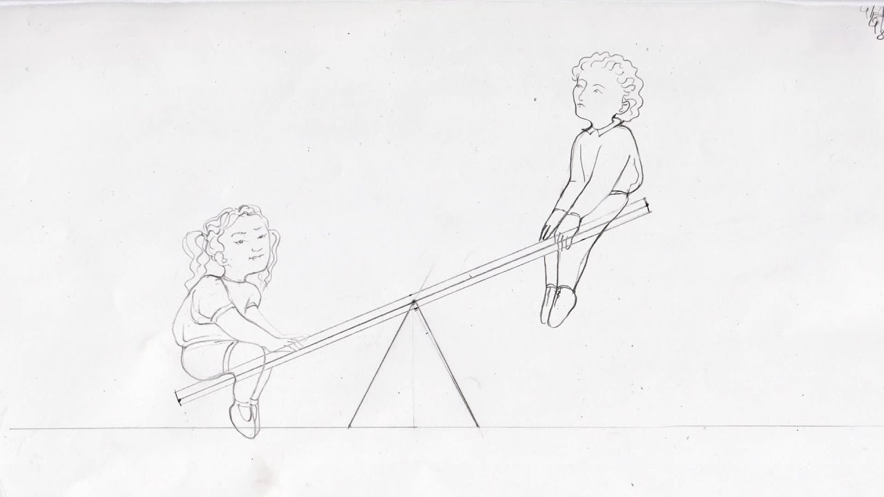 Seesaw Drawing at PaintingValley.com | Explore collection of Seesaw Drawing