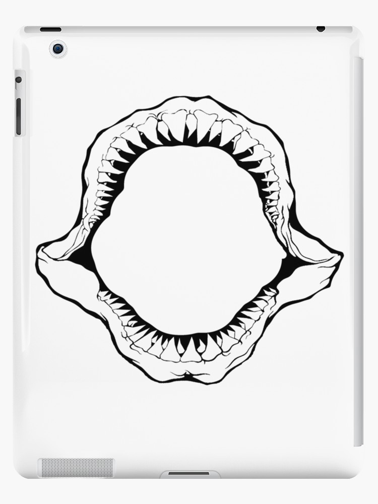 Shark Jaw Drawing at PaintingValley.com | Explore collection of Shark ...