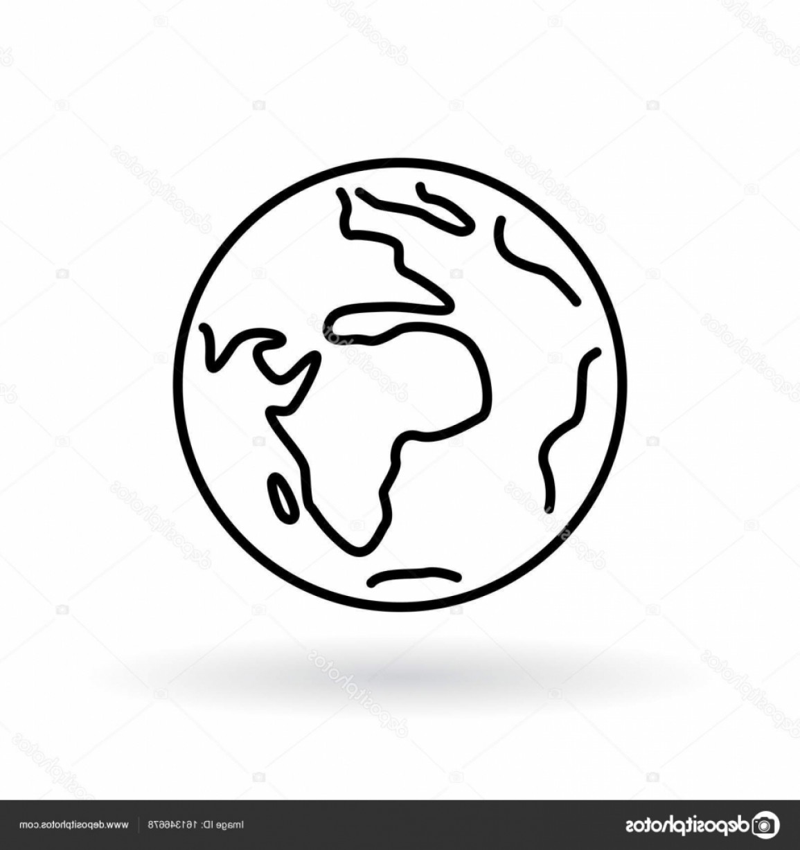 Simple Earth Drawing at PaintingValley.com | Explore collection of ...
