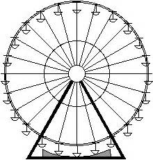 Simple Ferris Wheel Drawing at PaintingValley.com | Explore collection ...