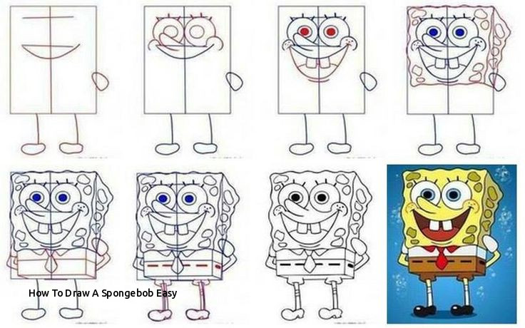 Spongebob Drawing Step By Step at PaintingValley.com | Explore ...