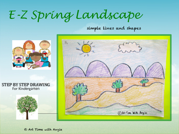 Spring Landscape Drawing at PaintingValley.com | Explore collection of ...